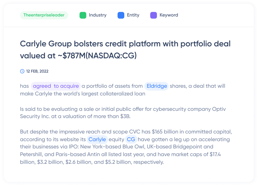 Market and Intelligence Platform - Usearch